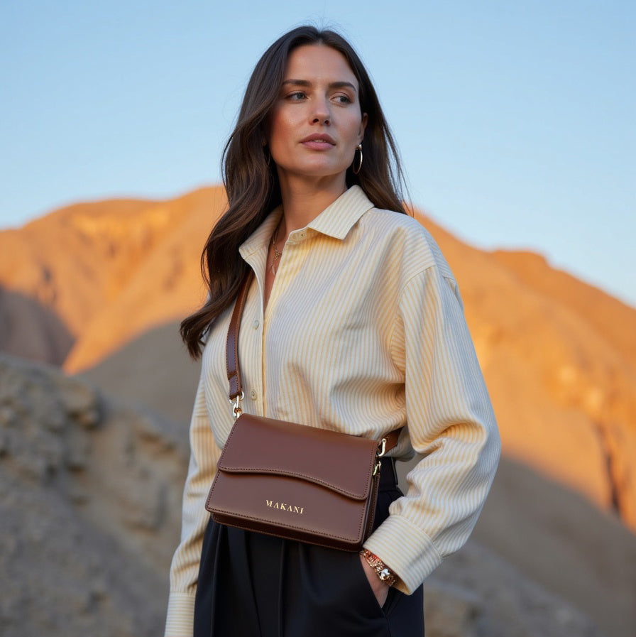MANA Dark Brown Bag – Robust und Stilvoll | MAKANI
